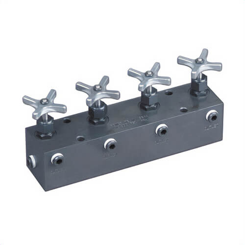 Power Team® 9644 Manifold Block with Needle Valves